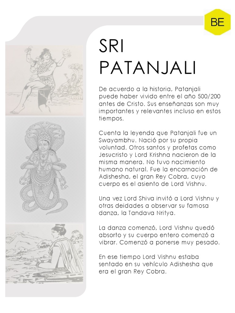Sri Patanjali | PDF | Patanjali | Shiva