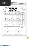Cuadro de Numeros Del 100 Al 199 | PDF