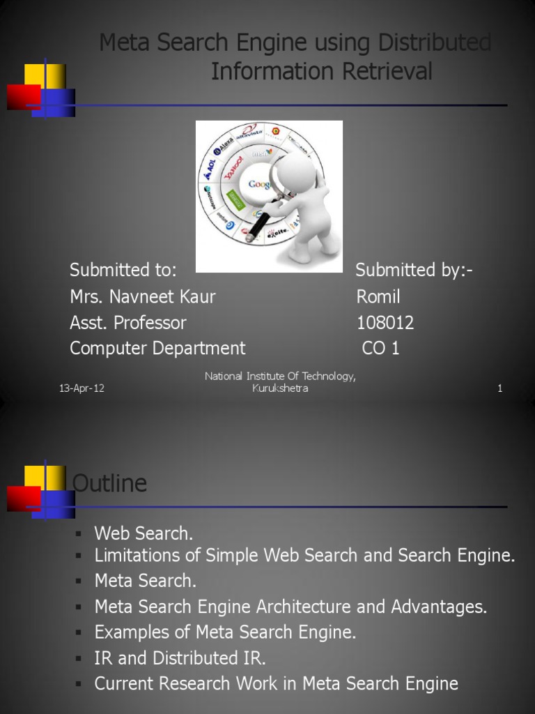 Meta Search Engine Using Distributed Information Retrieval | PDF | Web Search Engine ...