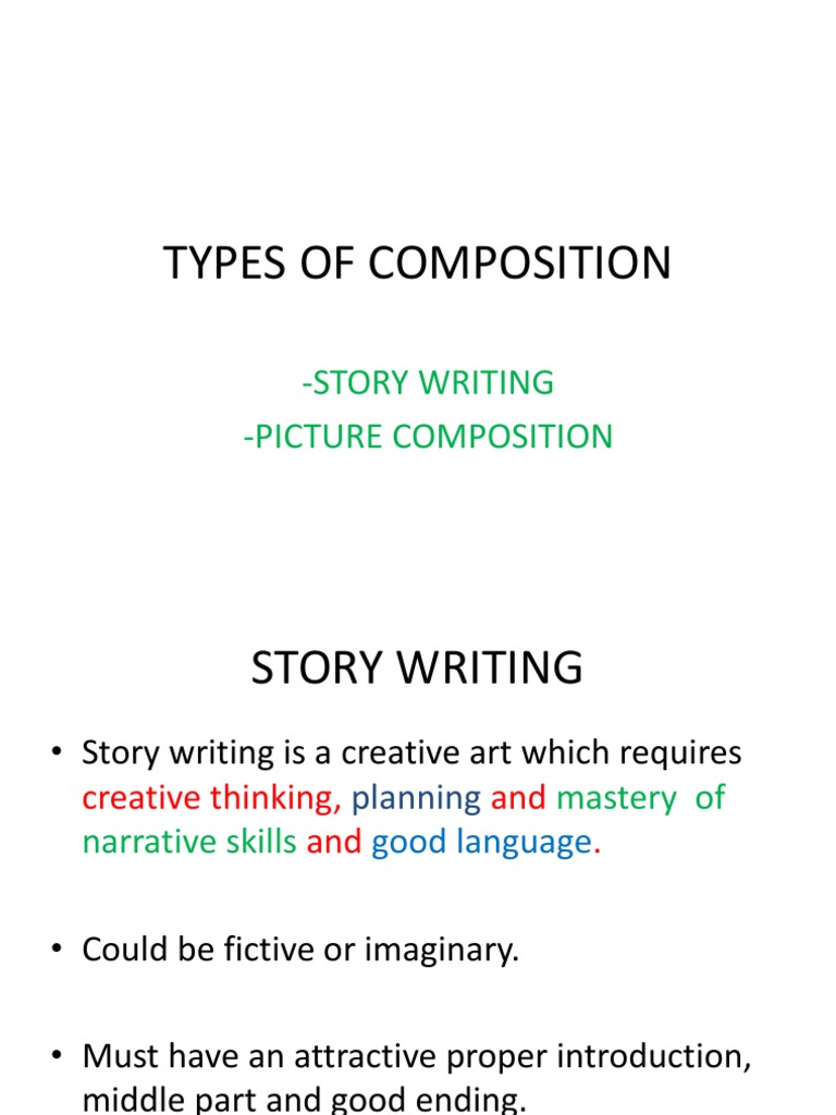 Story Writing and Picture Composition | PDF
