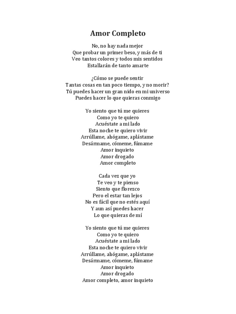 Amor Completo | PDF