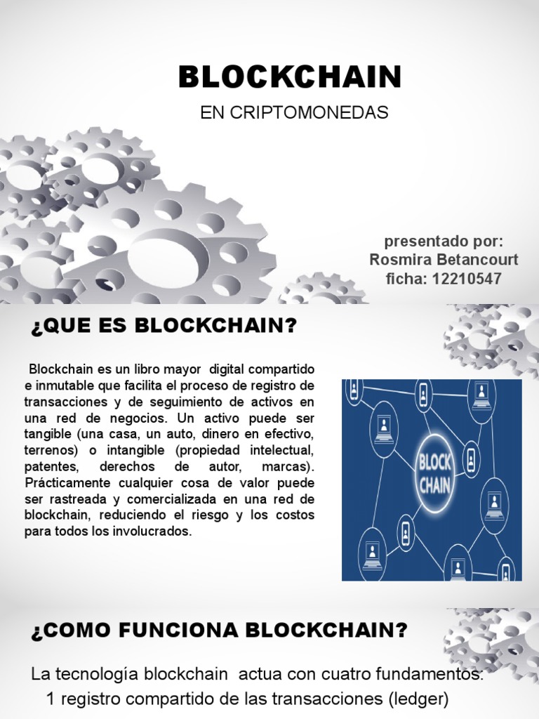 Blockchain Presentacion | PDF | Información | Criptomoneda