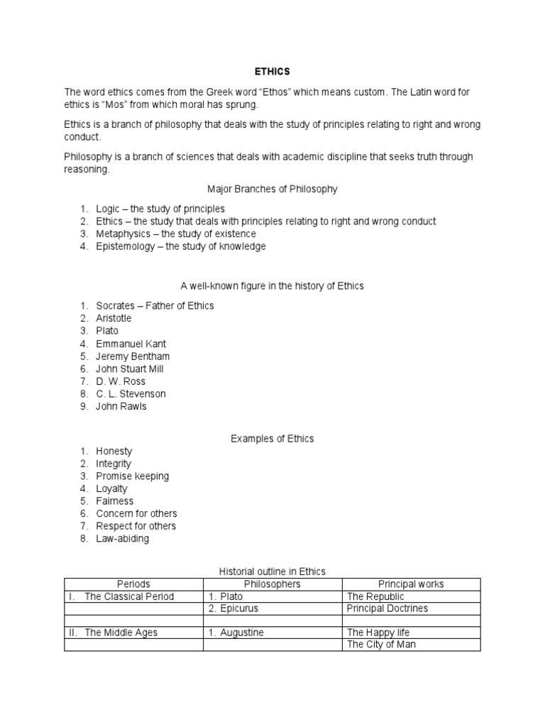 Ethics | PDF | Free Will | Morality