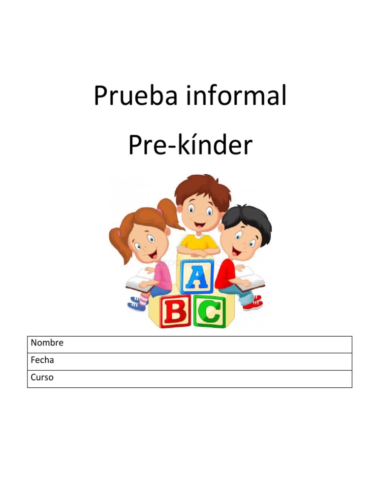 Evaluación de Habilidades Pre-Kínder | PDF