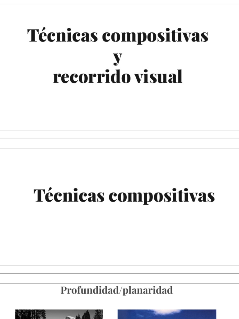 Técnicas Compositivas y Recorrido Visual | PDF