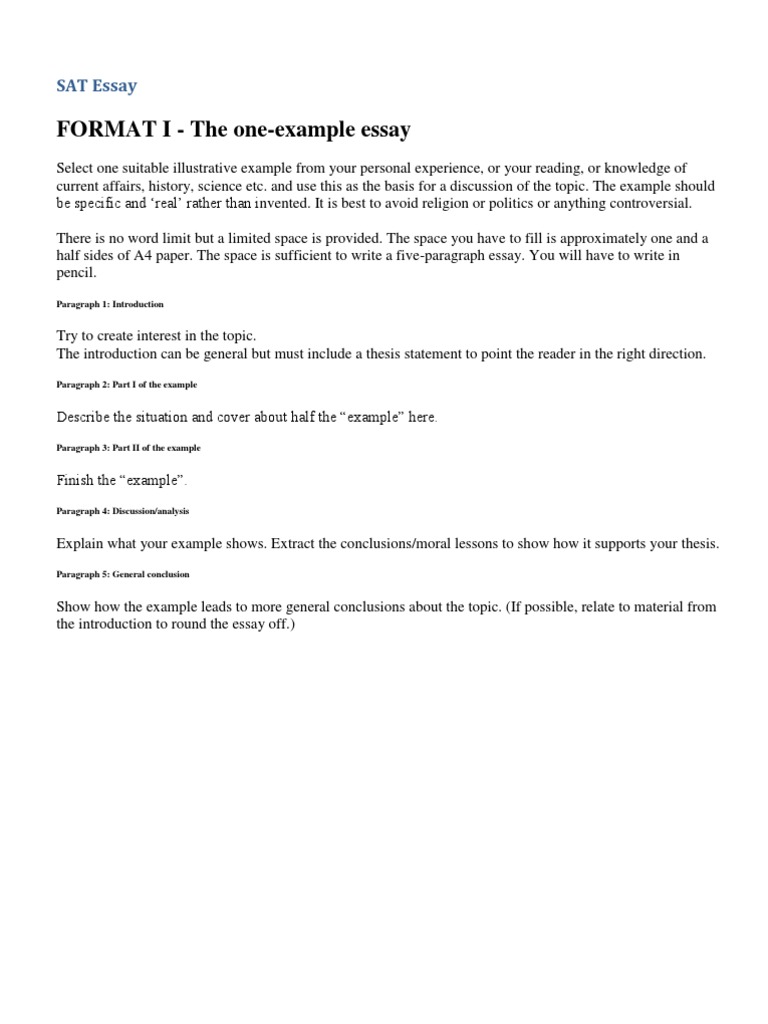 SAT Essay Guidance and Sample | PDF | Marie Curie | Hero