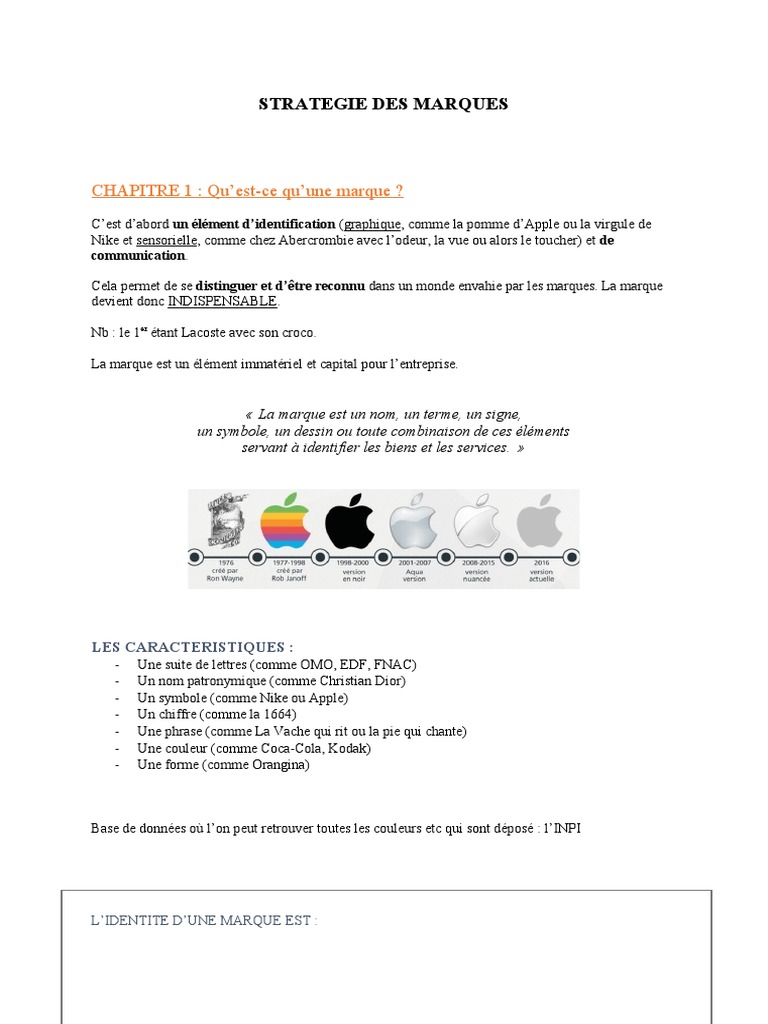 Types et essence de la marque | PDF | Marque | Gestion de marque