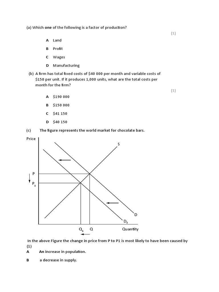 Mid Term Paper MicroEconomics Fall 2021 (Objective) (SU) | PDF | Demand ...
