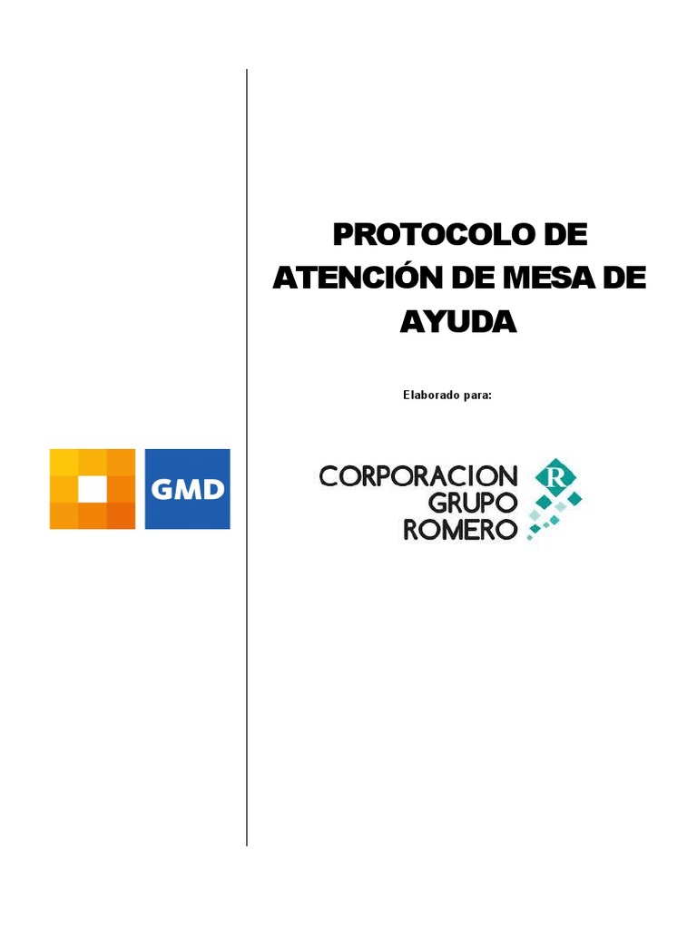 GR-PRO-SPEECH MESA DE AYUDA v4 | PDF | Mesa de ayuda | Tecnologías de ...
