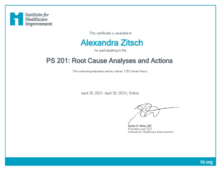 Ps 201 Root Cause Analysis | PDF