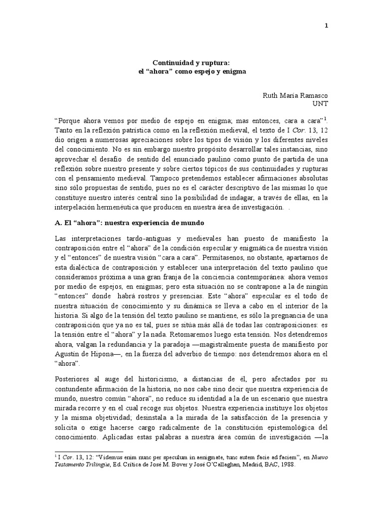 Continuidad y Ruptura | PDF