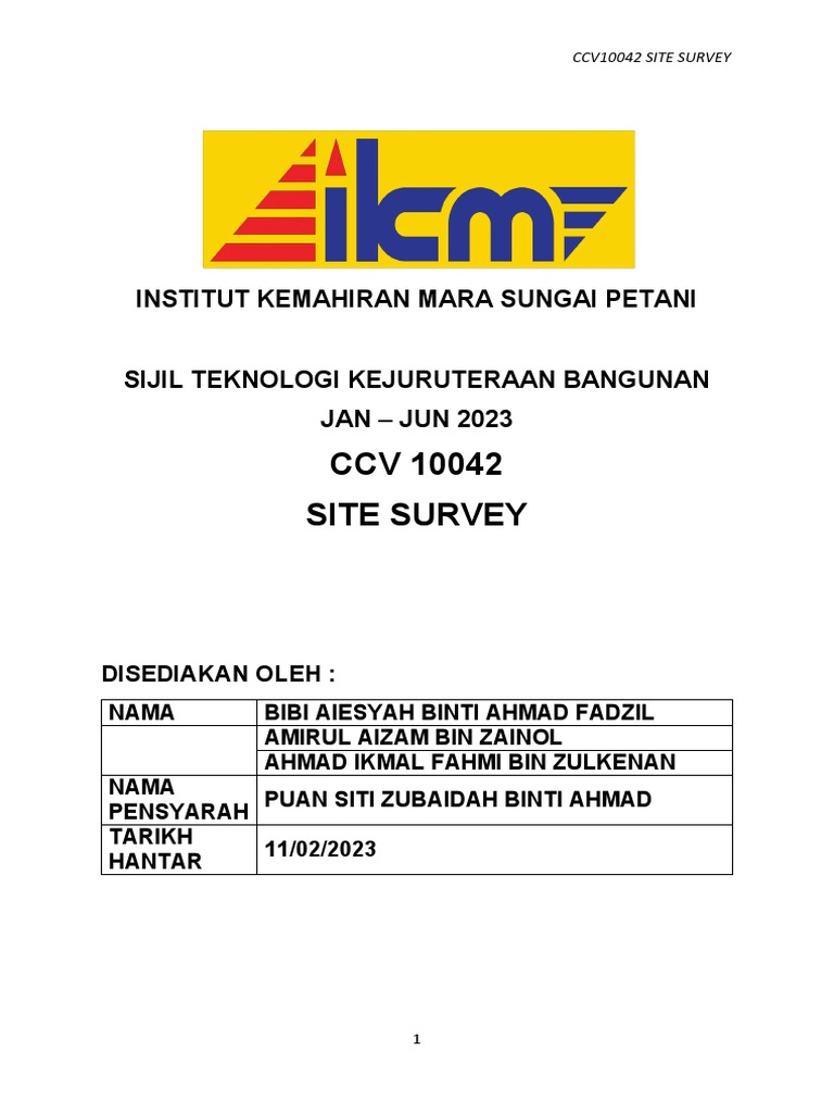 CCV Site Survey 2023 | PDF