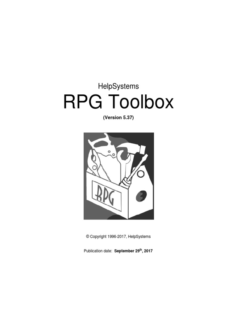 RPGToolBox Manual | PDF | Ibm Rpg | File Transfer Protocol