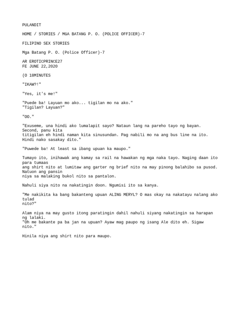 Mga Batang P. O. (Police Officer) - 7 | PDF