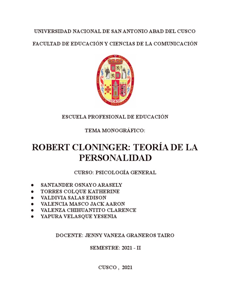 T.P - Robert Cloninger | PDF