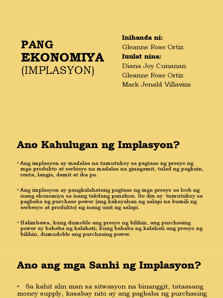 Implasyon Ap | PDF