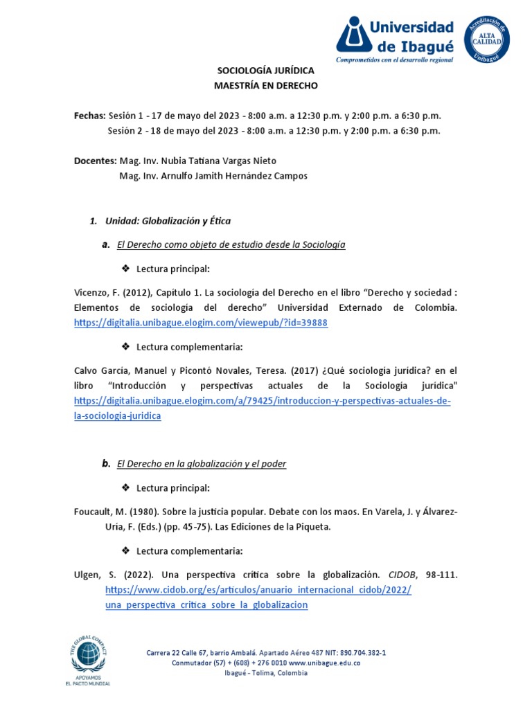 Sociología Jurídia - Contenido Temático | PDF | Justicia | Crimen y ...