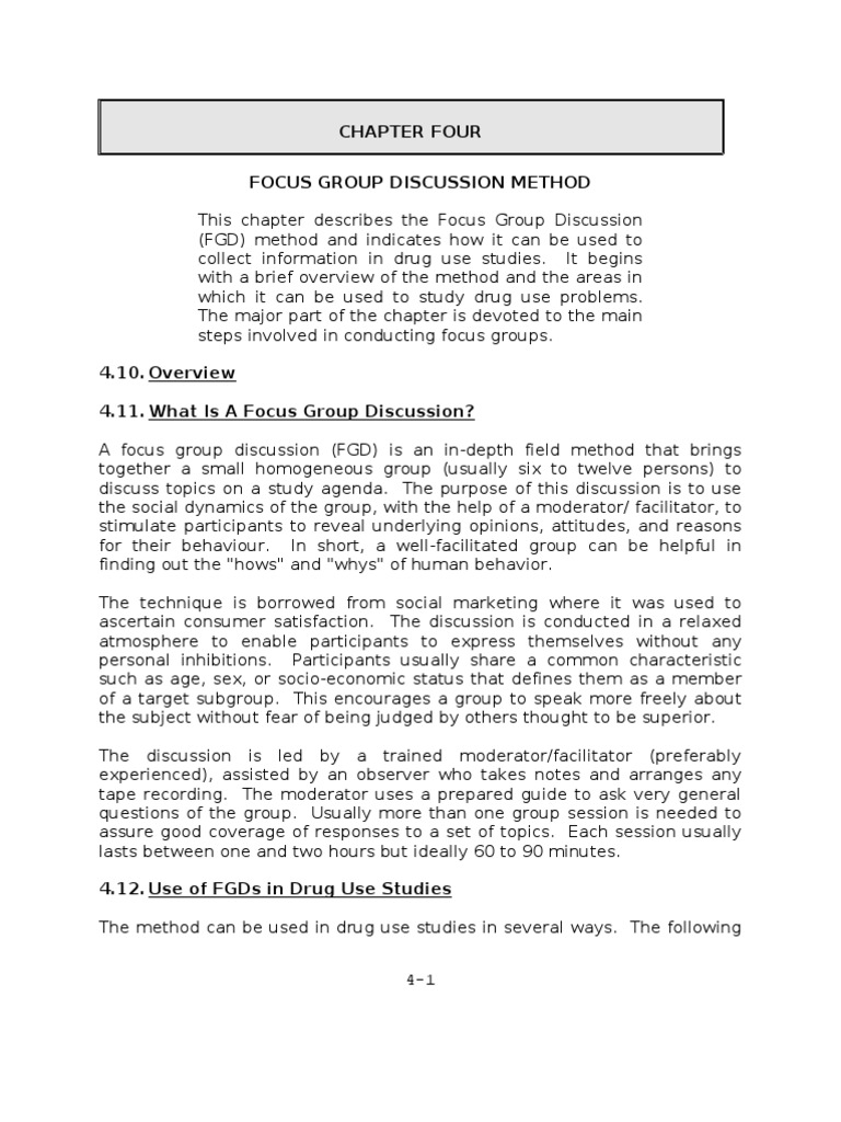 FGD Guide | PDF | Focus Group | Question