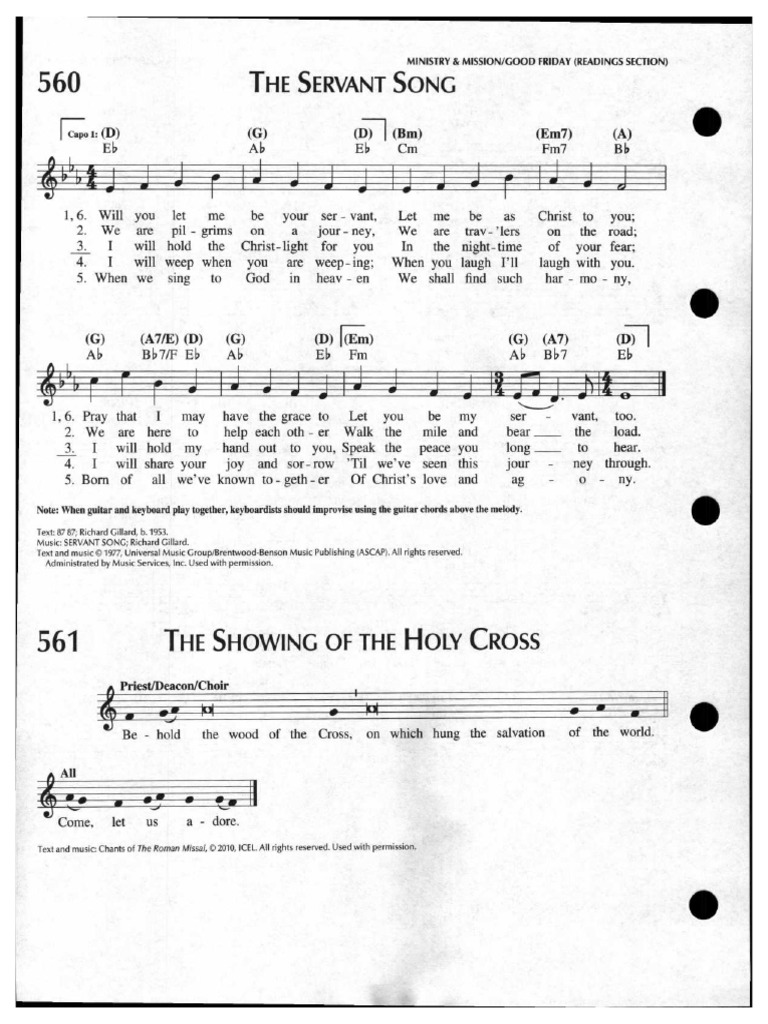 The-Servant-Song-Gillard-CANTOR | PDF