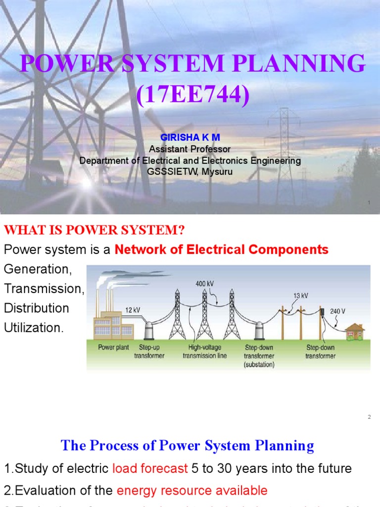 Power System Planning Overview | PDF | Forecasting | Time Series