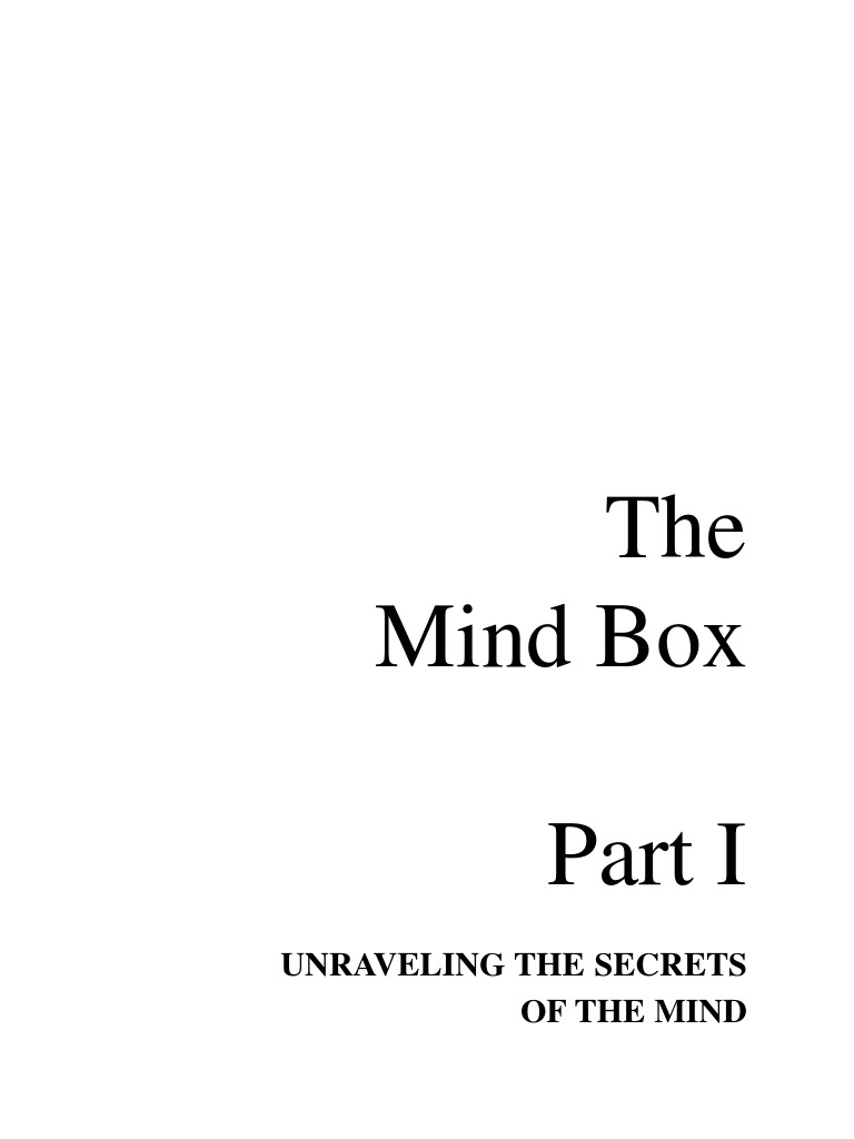 The Mind Box - Part 1 | PDF | Meditation | Thought