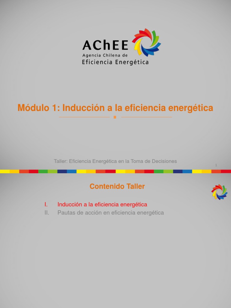 Modulo 1 | PDF | Uso eficiente de energía | Energía renovable
