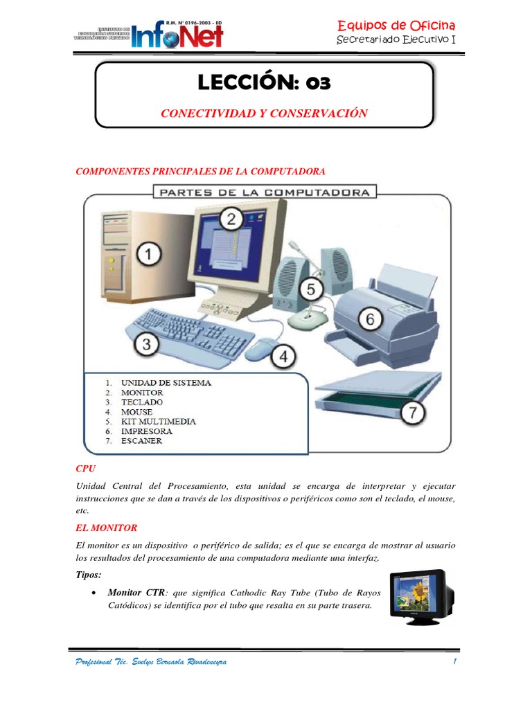 Conectividad | PDF | Hardware de la computadora | Periférico