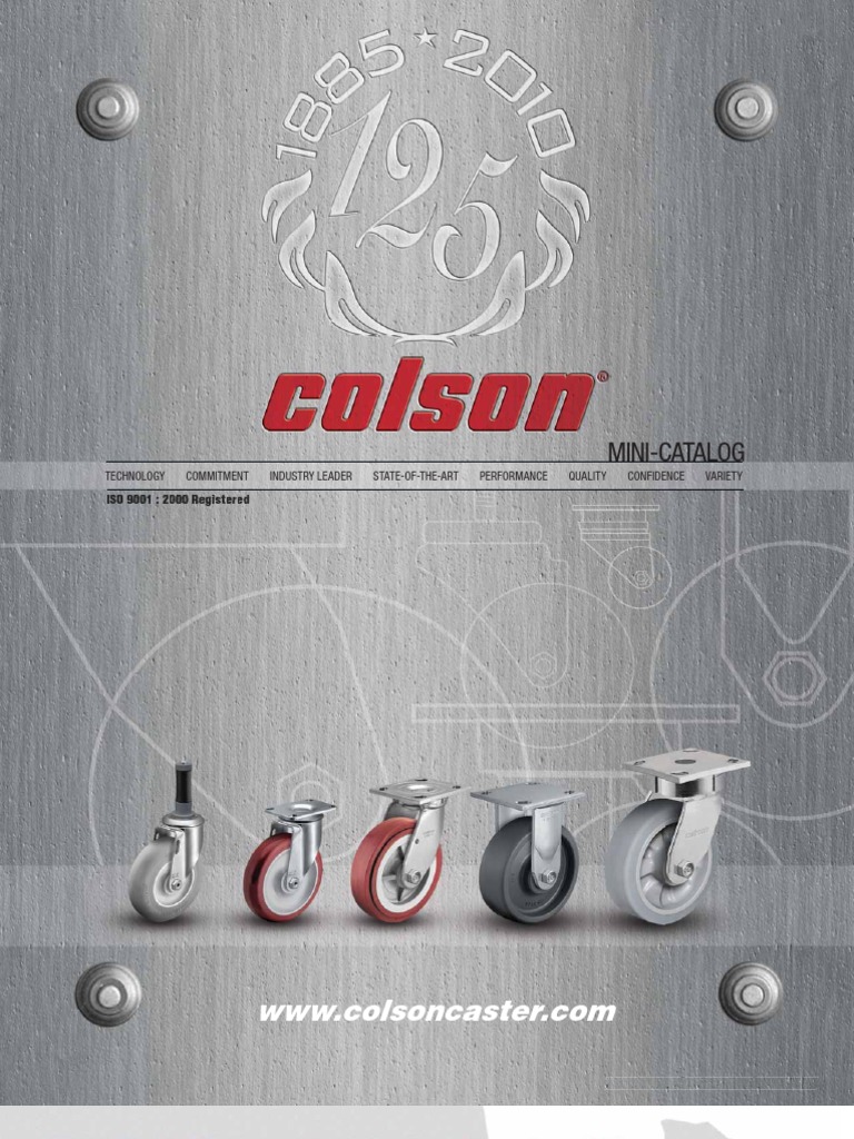 Colson Castors Mini-Catalog2010 150dpi | PDF | Bearing (Mechanical) | Screw
