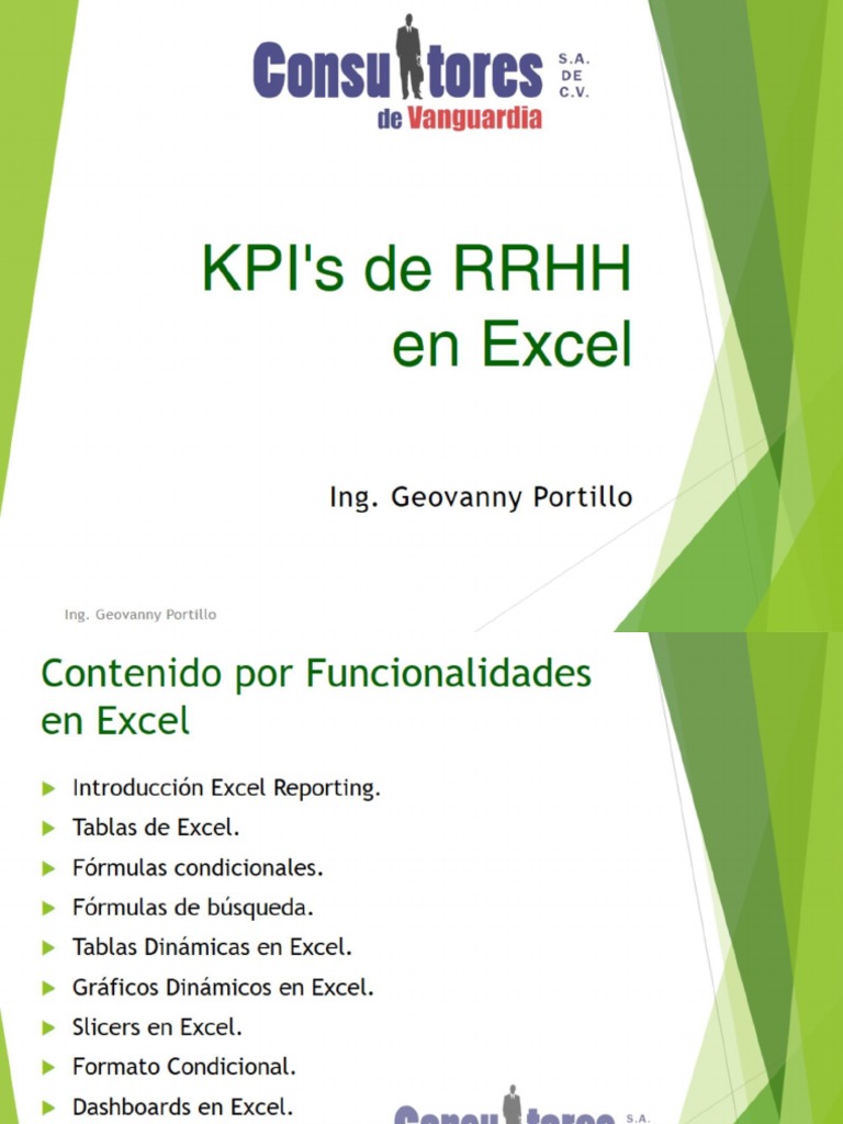 KPI's de RRHH en Excel | PDF