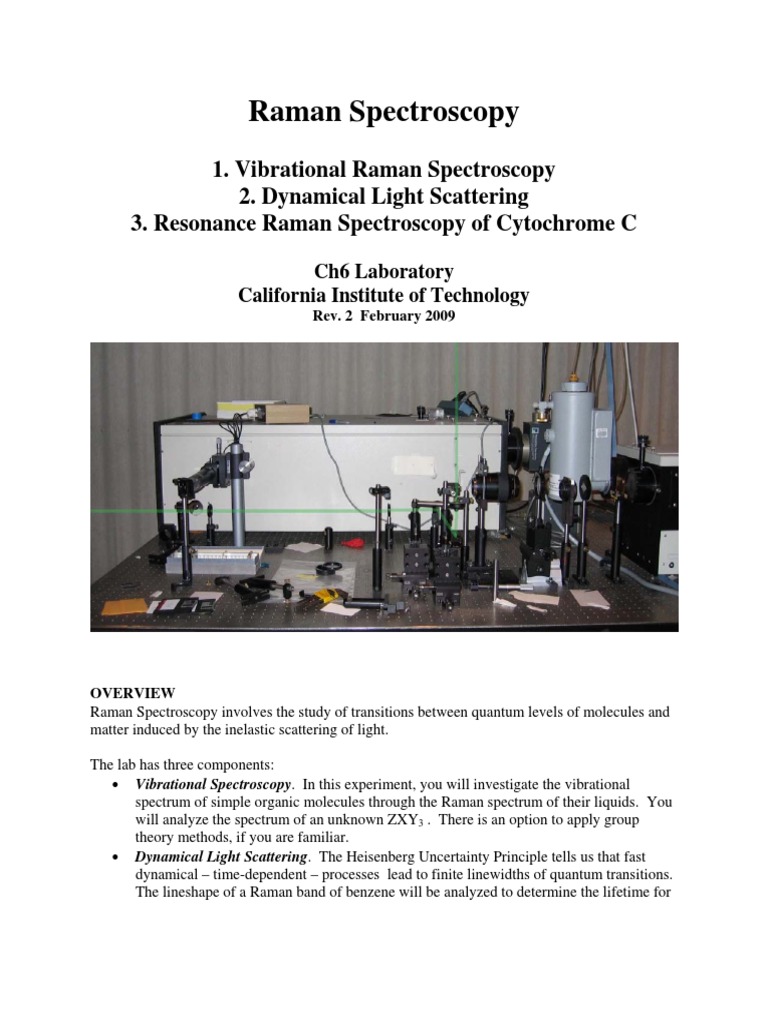 Analysis Of Molecular Vibrations Through Vibrational Raman Spectroscopy