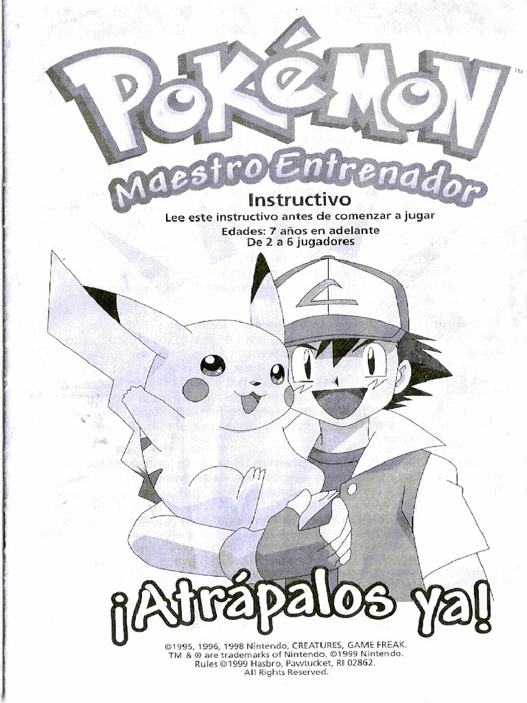Reglas Pokemon Maestro Entrenador | PDF