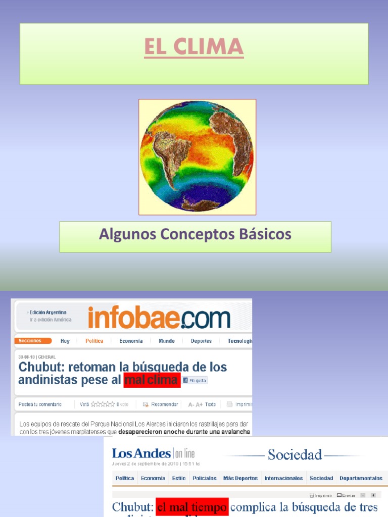 El Clima | PDF | Clima | Herida