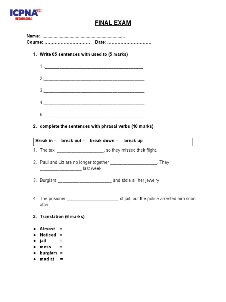 Final Exam Teens 02 | PDF