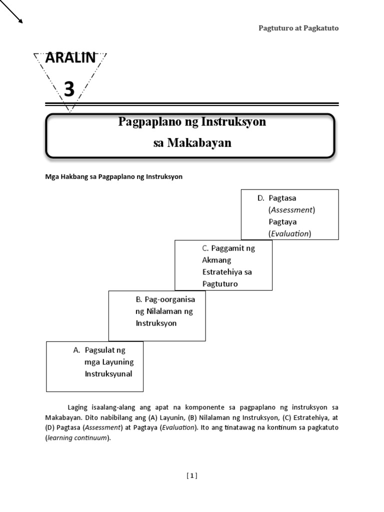 Pagtuturo at Pagkatuto | PDF