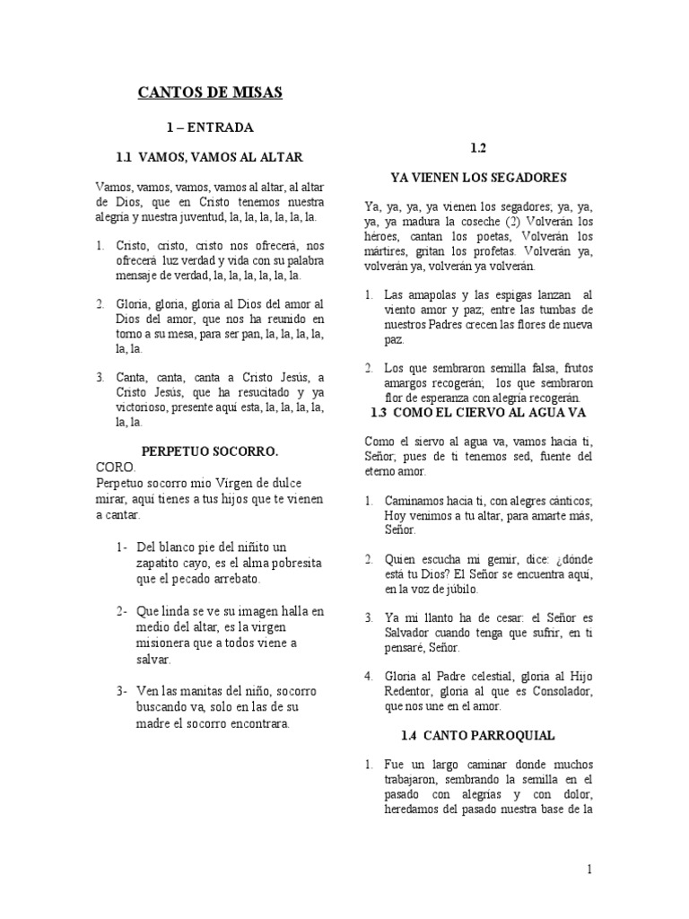 Cantos de Comunhão Católicos | PDF | Religião e Espiritualidade | Poesia