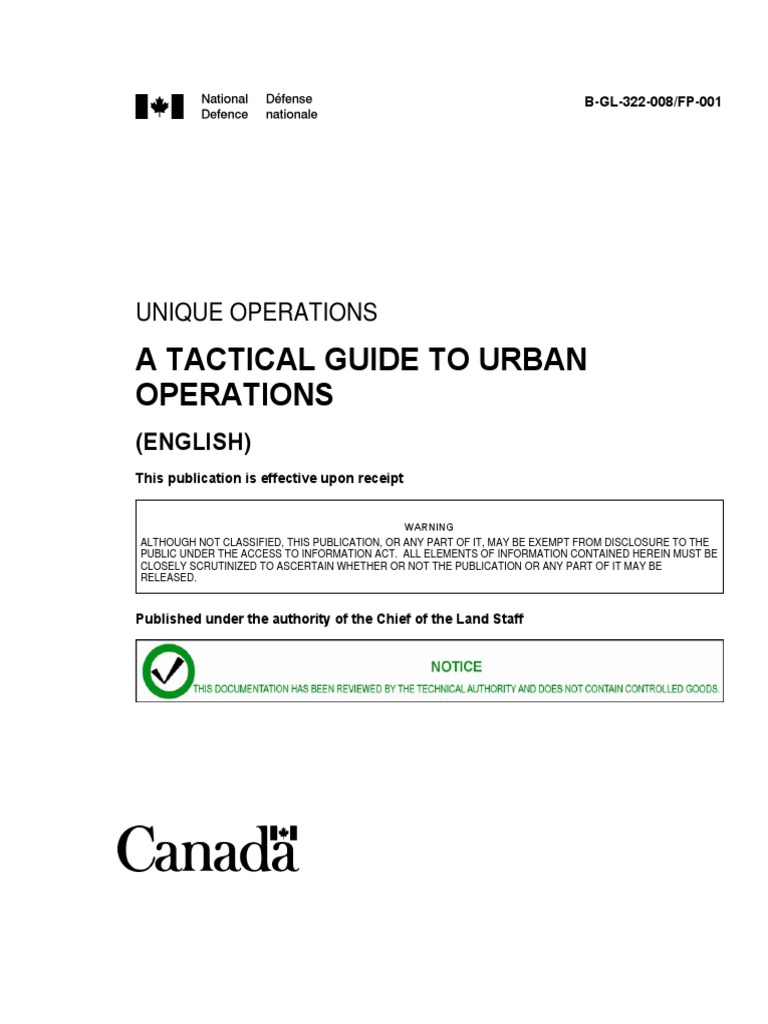 A Tactical Guide To Urban Operations | PDF | Military Tactics | Tanks