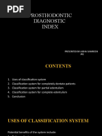 Prosthodontic Diagnostic Index (Pdi) For The Partially Edentulous and ...