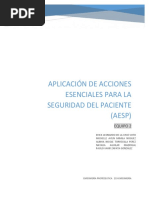 AESP Introducción AESP (Desarrollo) 1 | PDF | Seguridad del paciente | Cuidado de la salud