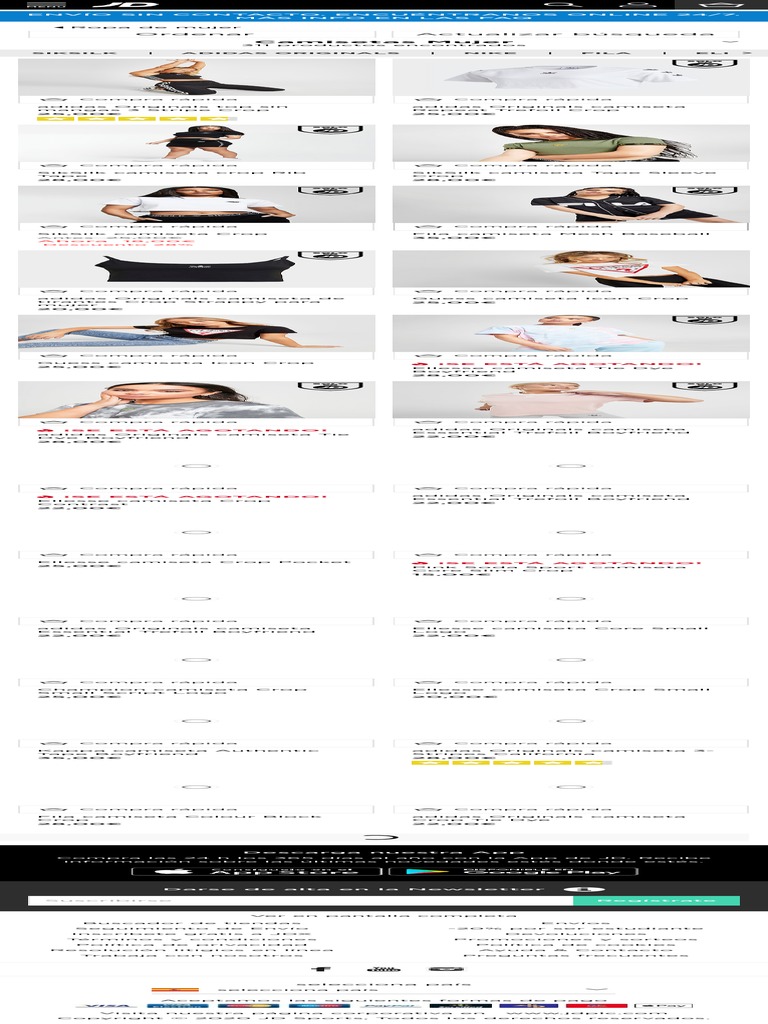 Camisetas Mujer !: Ordenar | PDF