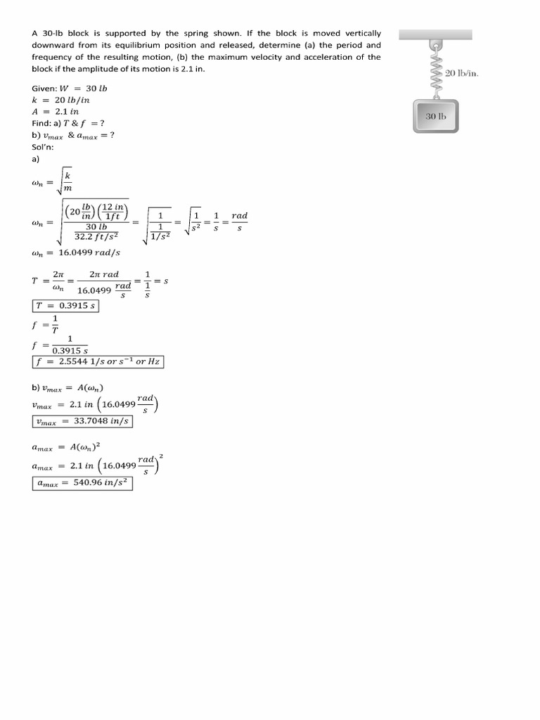 Vibration Engineering DOC 2 Free Vibration Rev003 | PDF
