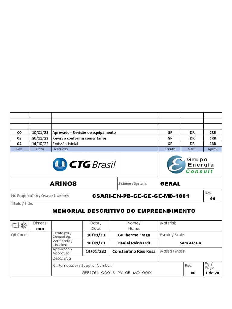 Csari-En-Pb-Ge-Ge-Ge-Md-1001-00 - Memorial Descritivo Do Empreendimento ...