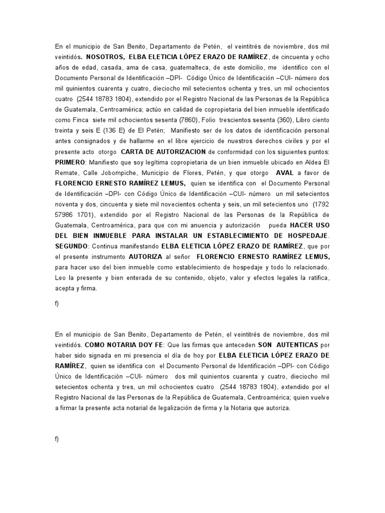 Carta Poder | PDF | Guatemala | Justicia