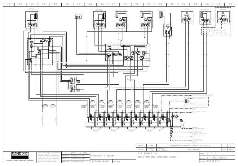 A - dd311 Range Sb40 Sb40nv Carrier Boom Hydraulic Diagram | PDF