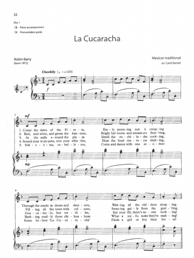 ABRSM1-9.La-Cucaracha | PDF
