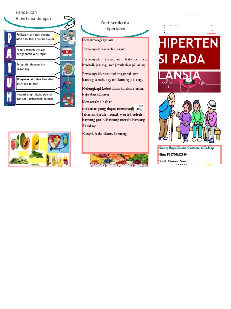 Leaflet Hipertensi KEPERAWATAN Gerontik | PDF
