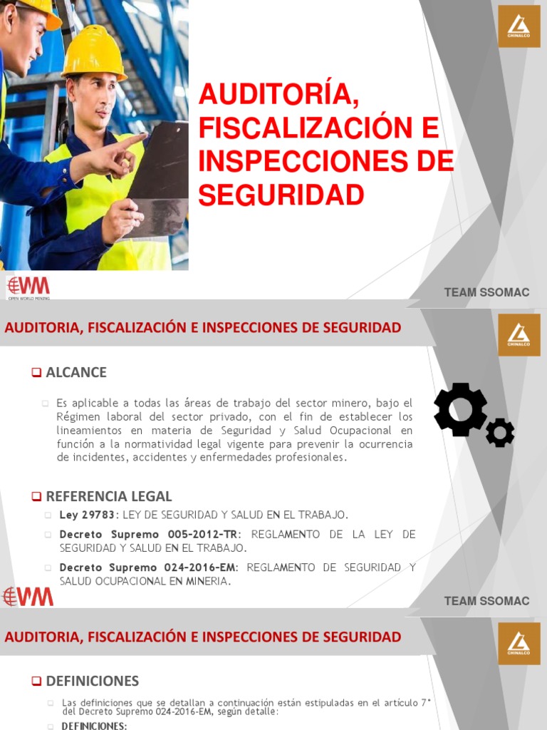Auditoría, Fiscalización E Inspecciones de Seguridad: Team Ssomac | PDF | Auditoría | Seguridad ...