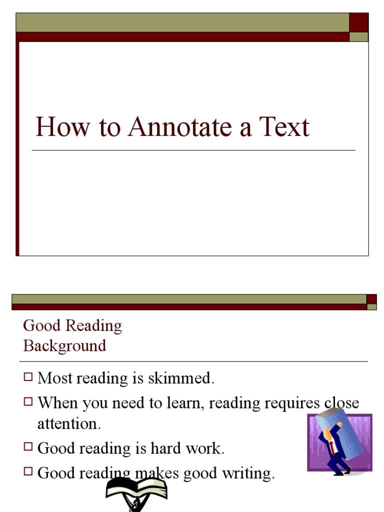 How To Annotate A Text | PDF | Reading Comprehension | Human Communication