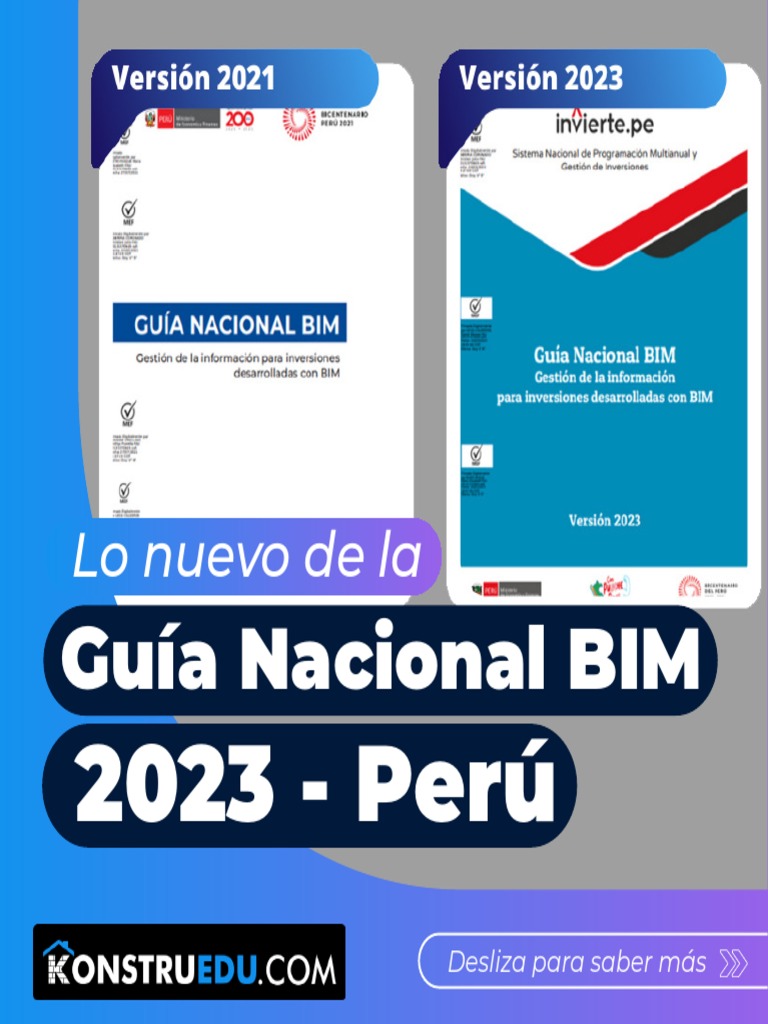 Lo Nuevo de La Guía Nacional BIM 2023 - Perú | PDF