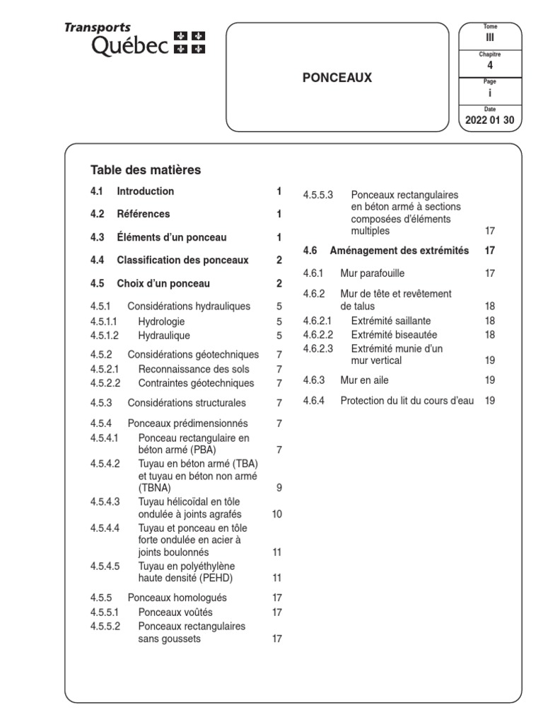 Manuel de conception des ponceaux | PDF | Pont | Tuyau