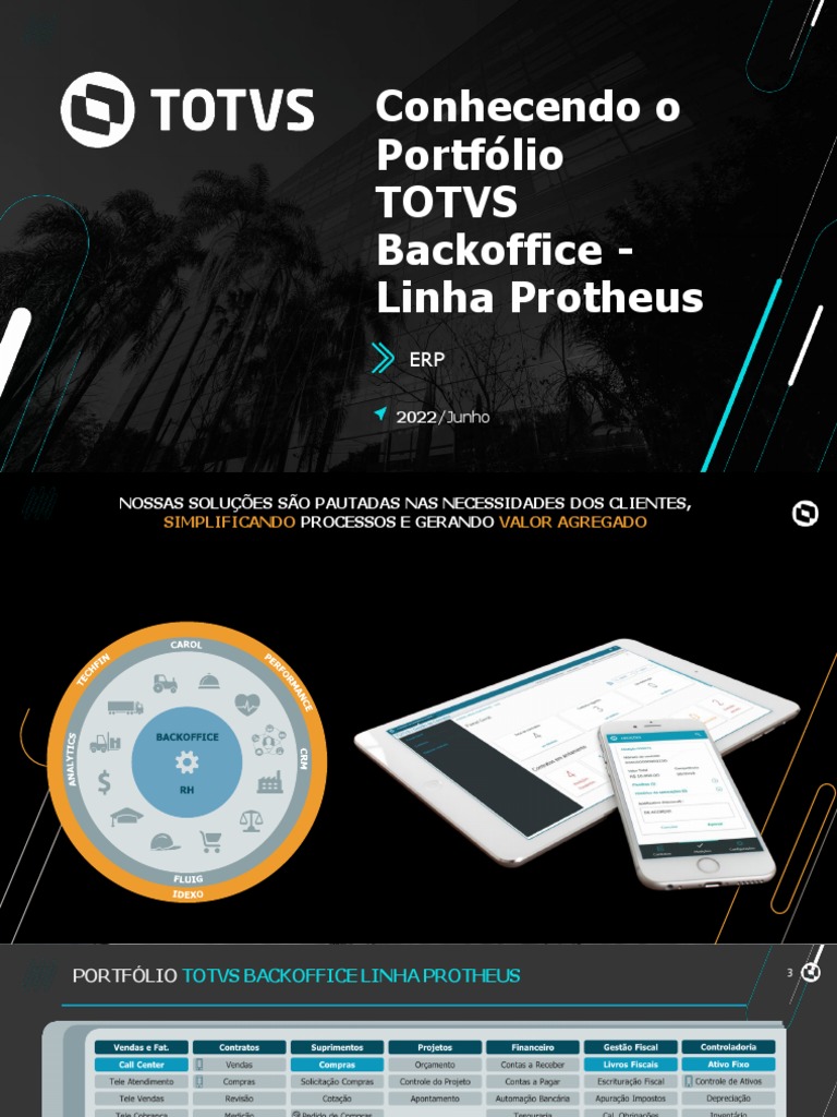 Portfólio TOTVS Backoffice Protheus | PDF | Recibo | Business
